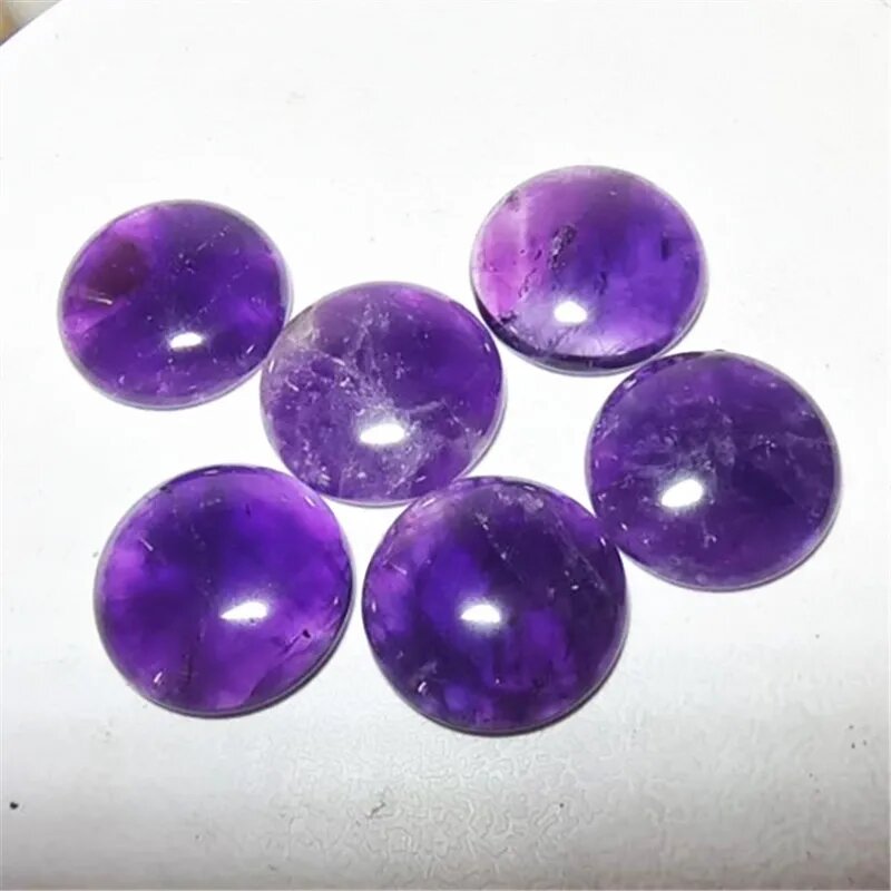 10 кабошонов аметиста, фиолетовый, Color: amethyst