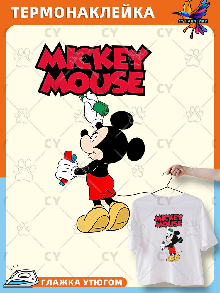 Термонаклейка на одежду Дисней Disney Минни Маус и Микки Маус наклейки логотипы брендов