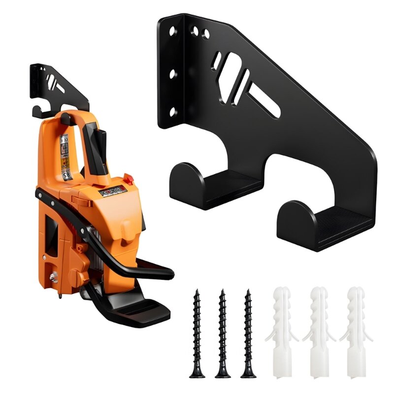 Настенный держатель бензопилы С Защитными резиновыми накладками, покрытыми ржавчиной для обеспечения безопасности Садового инструмента и защиты от хранения