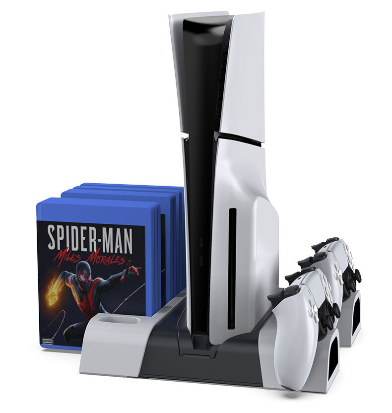 Многофункциональный стенд для PS5/PS5 Slim с функцией охлаждения (Dobe TP5-3536D)