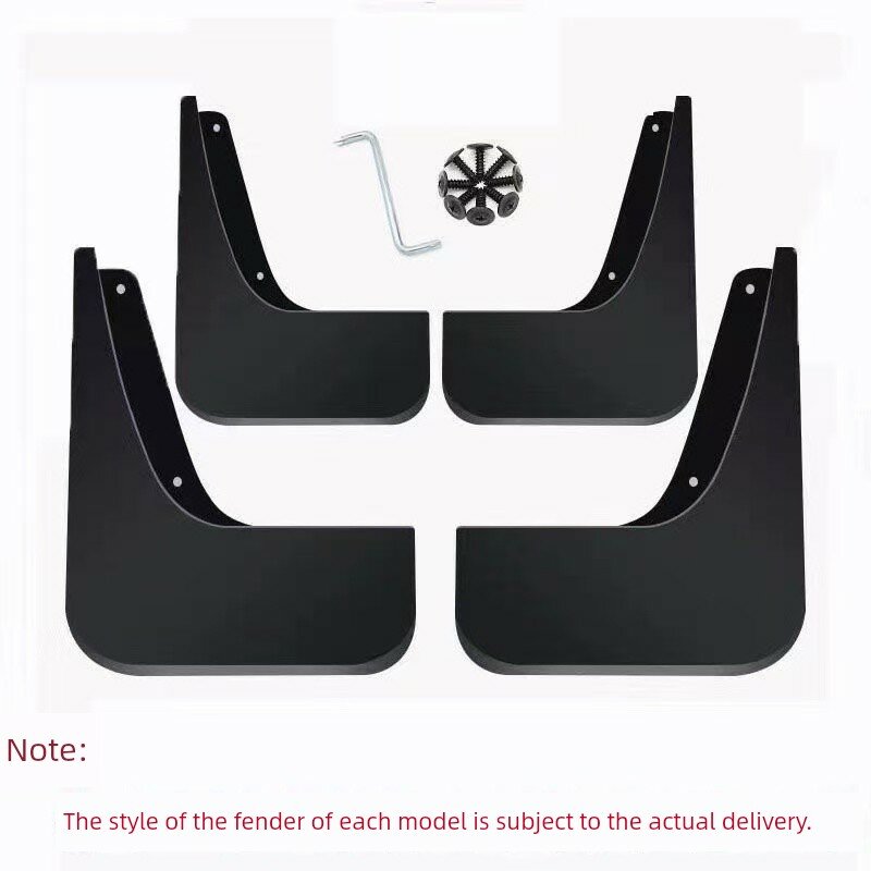 Щитки для VW Bora 2019-2024 гг. без отражающей полосы, комплект из 4 шт, без сверления, усиленные