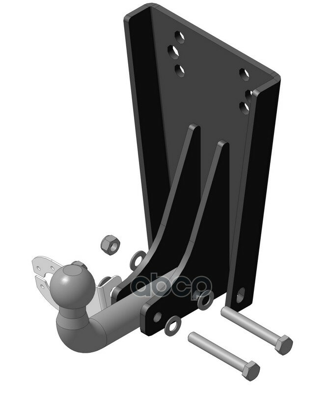 Фаркоп с оцинк. шаром УАЗ 469, 31512, 31514, 3160, 2206, 3303, 3909, 3962, 3741 4x4 1972- крепление шара на двух болтах Motod.