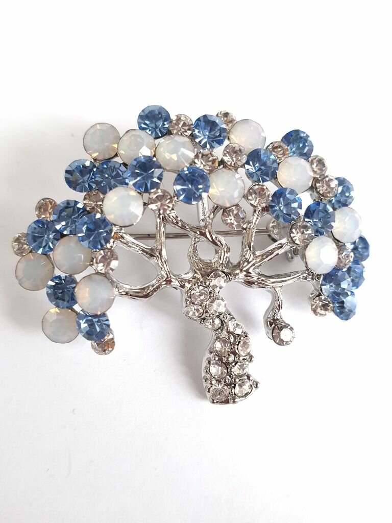 Брошь, кристалл, стразы