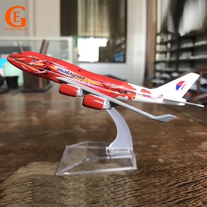Металлическая Модель Самолета Боинг 747, Авиакомпании Малайзии B747