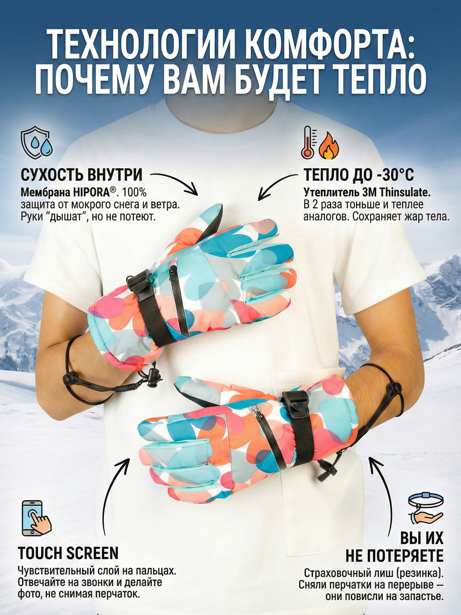 Перчатки МОДНИКИ для мужчин и женщин