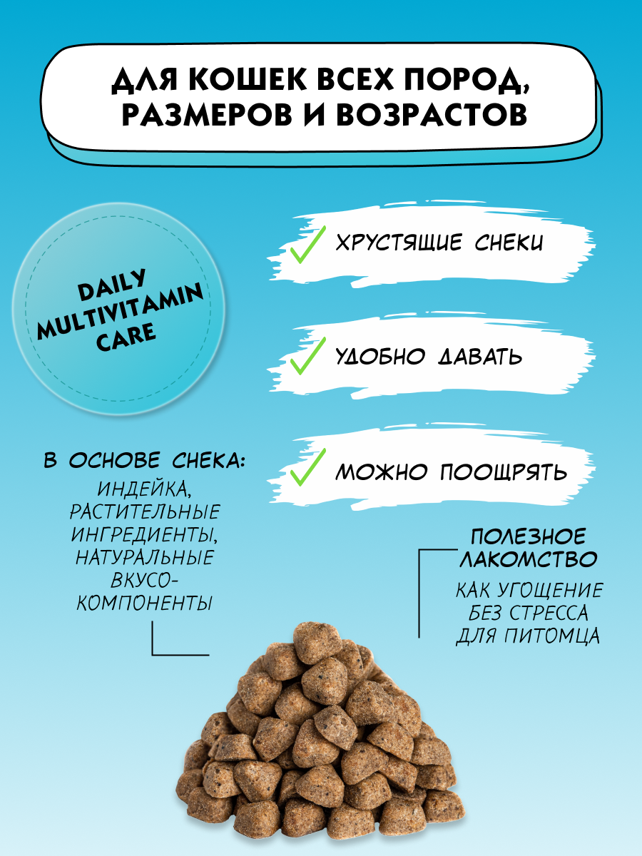 Витамины для кошек и котов для поддержки иммунитета, мультивитаминный комплекс с таурином — фото 1