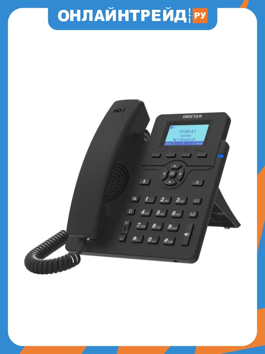 IP Телефон Dinstar C60U черный