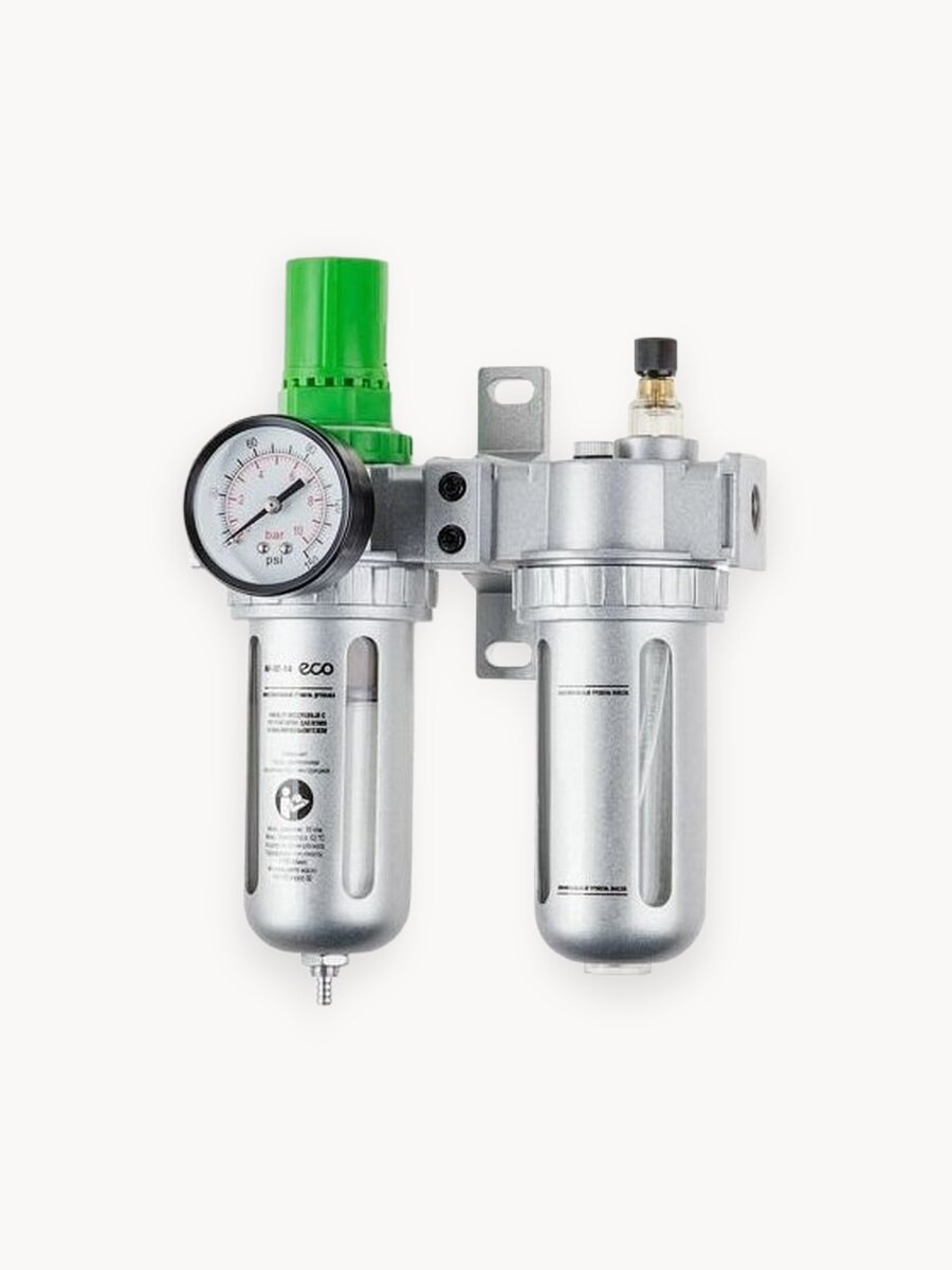 Фильтр воздушный с регулятором давления и маслораспылителем 1/4" ECO (AU-02-14)