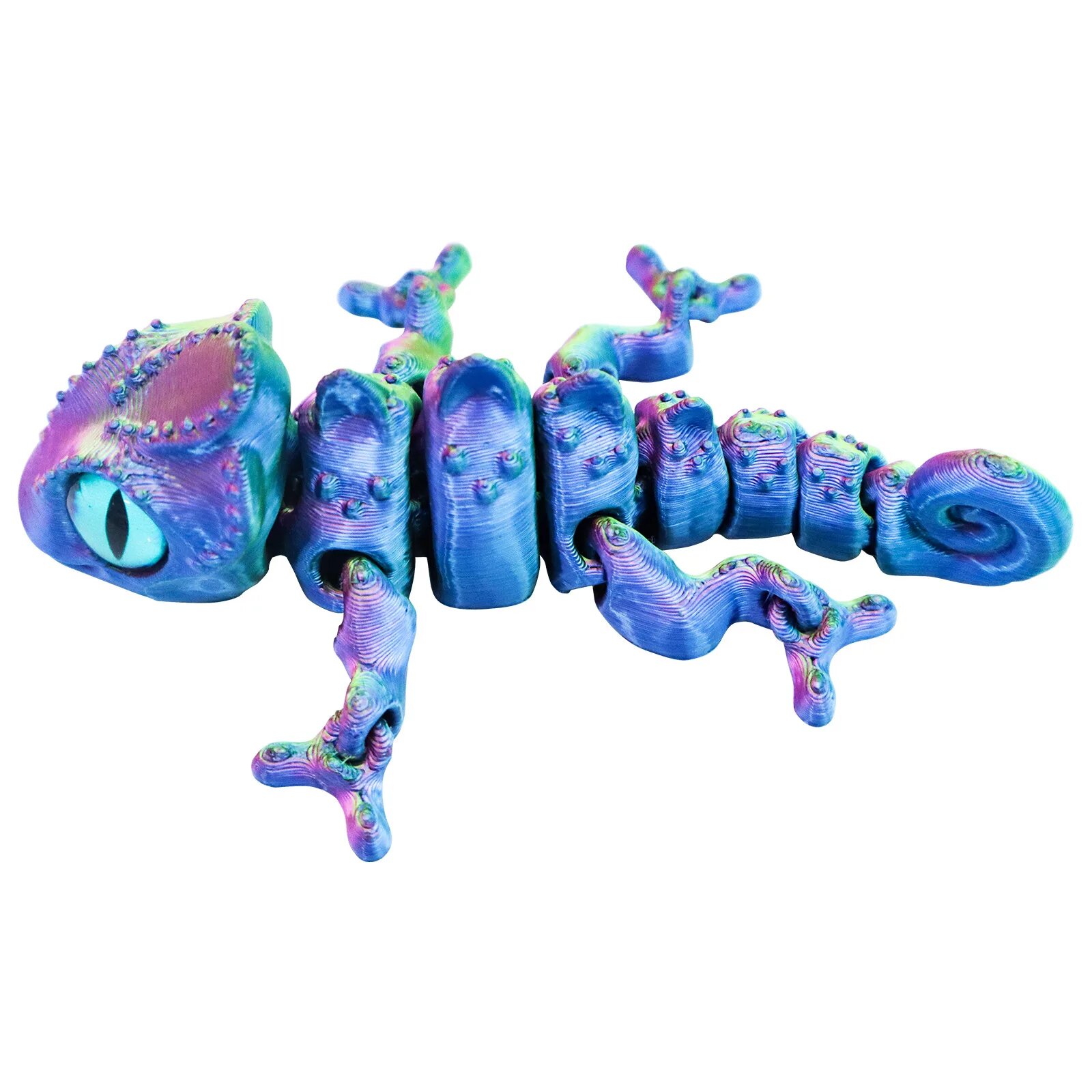 Фигурки хамелеонов 3D печать пластик dazzling-A