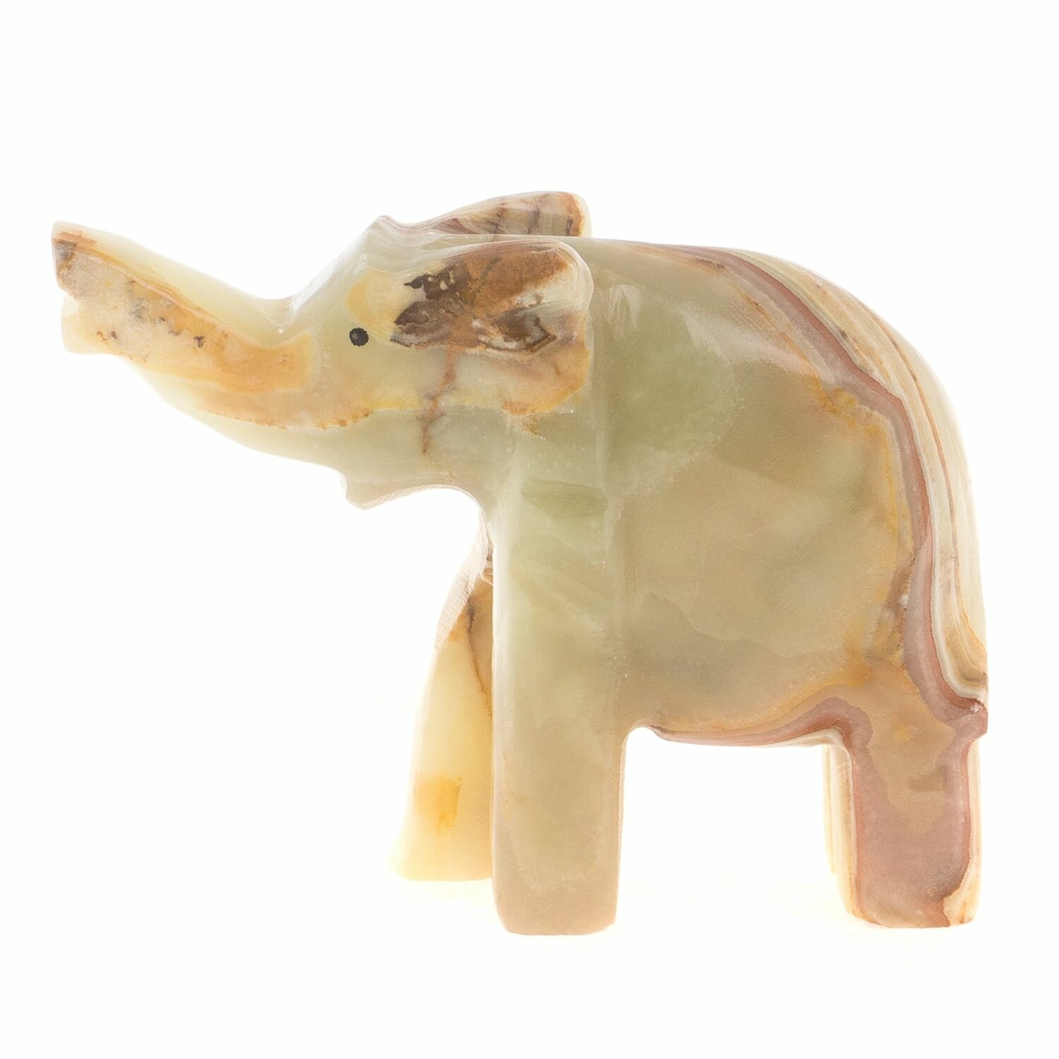 Статуэтка из оникса "Слон" 15х4х12 см (6) 124647