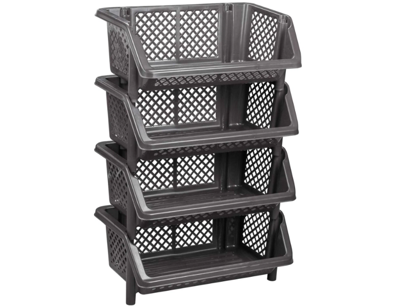 Альтернатива м7311 Эконом, Этажерка для обуви 4-х секционная, Башпласт