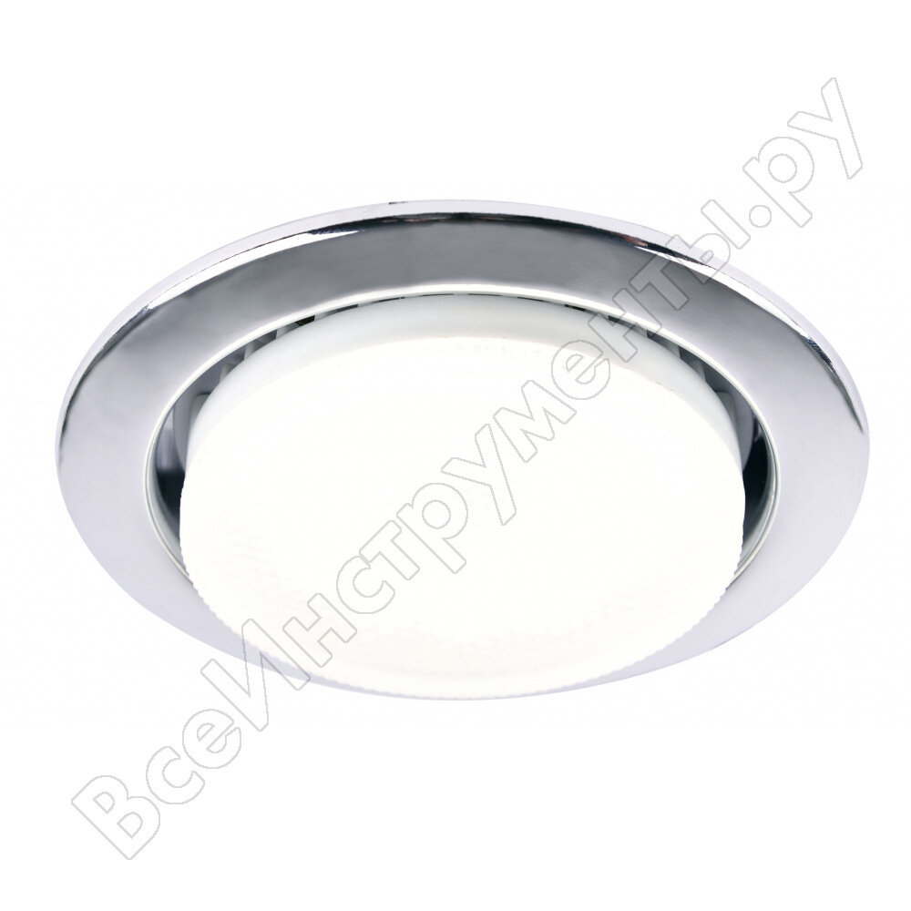 Встраиваемый светильник General Lighting Systems GX53, 108х38мм, хром, IP20 GCL-GX53-H38-C 431500
