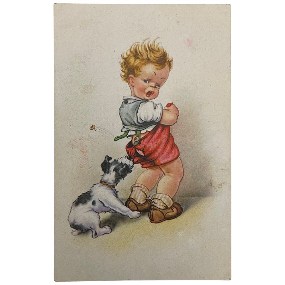 Почтовая открытка "Безобразник" 1920-1930 гг. Германия