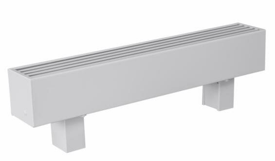 Напольный конвектор КЗТО Элегант Мини 130/130/1500, 2 теплообменника, нерегулир. высота