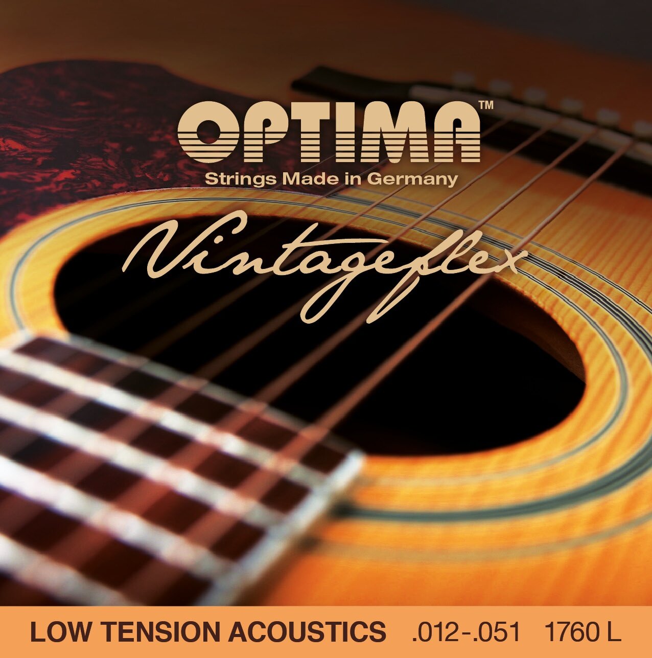 Струны для акустической гитары Optima Acoustic VintageFlex Strings 1760. L 12-51