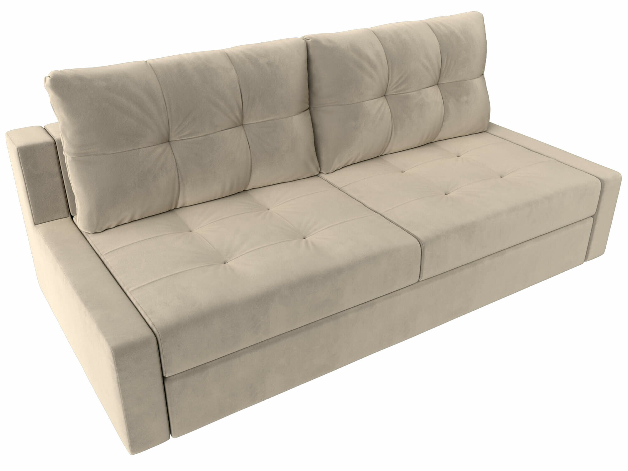 Artum Прямой диван Мартин микровельвет бежевый