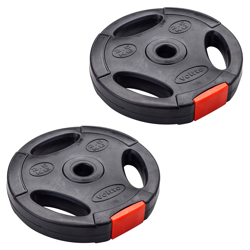 Набор пластиковых дисков с 3-мя хватами Voitto V-102 2,5 кг (2 шт) - d26