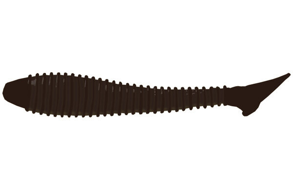 Мягкая приманка LureMax SEEKER 2,5'/6,5см, LSSK25-006 Black (10 шт.)