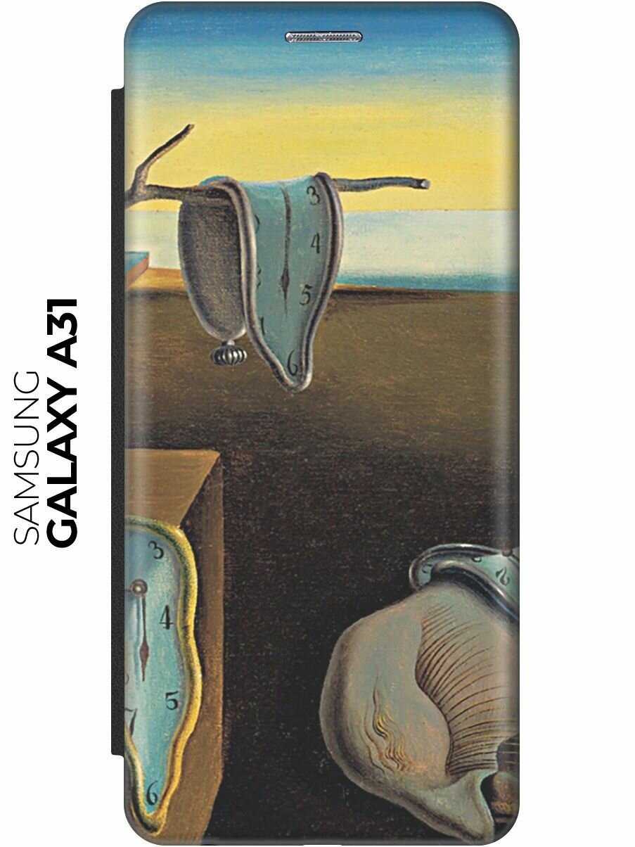 Чехол-книжка Дали на Samsung Galaxy A31 / Самсунг А31 черный