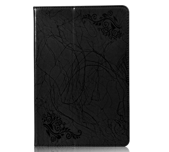 Защитный чехол MyPads закрытого типа с красивым узором для планшета Teclast T40 Plus с держателем для руки черный натуральная кожа