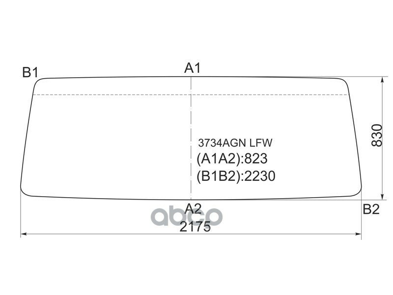 Стекло лобовое (узкая кабина) Iveco Eurostar 91-02 / Stralis 02- XYG арт. 3734AGN LFW