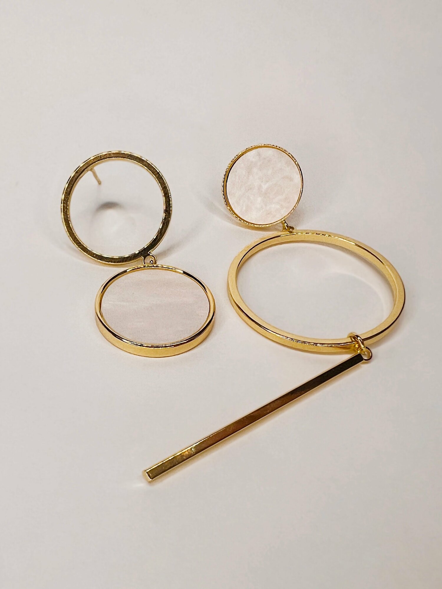 Серьги с подвесками, эмаль