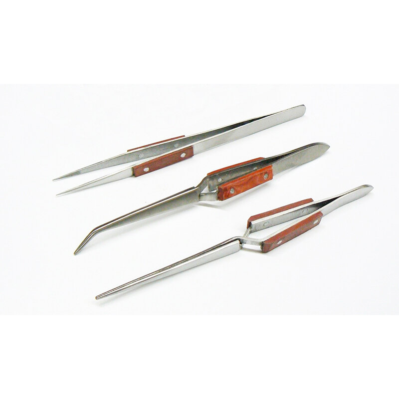 Набор пинцетов ювелирных для пайки из нержавеющей стали 3 шт