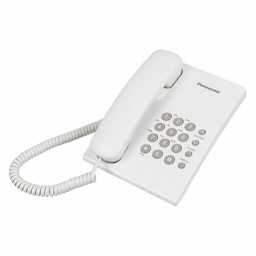 Проводной телефон Panasonic KX-TS2350RUW, белый