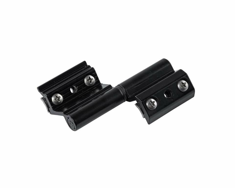 Петля поворотная оконная, европаз, регулируемая +/-1.2, черная RAL9005