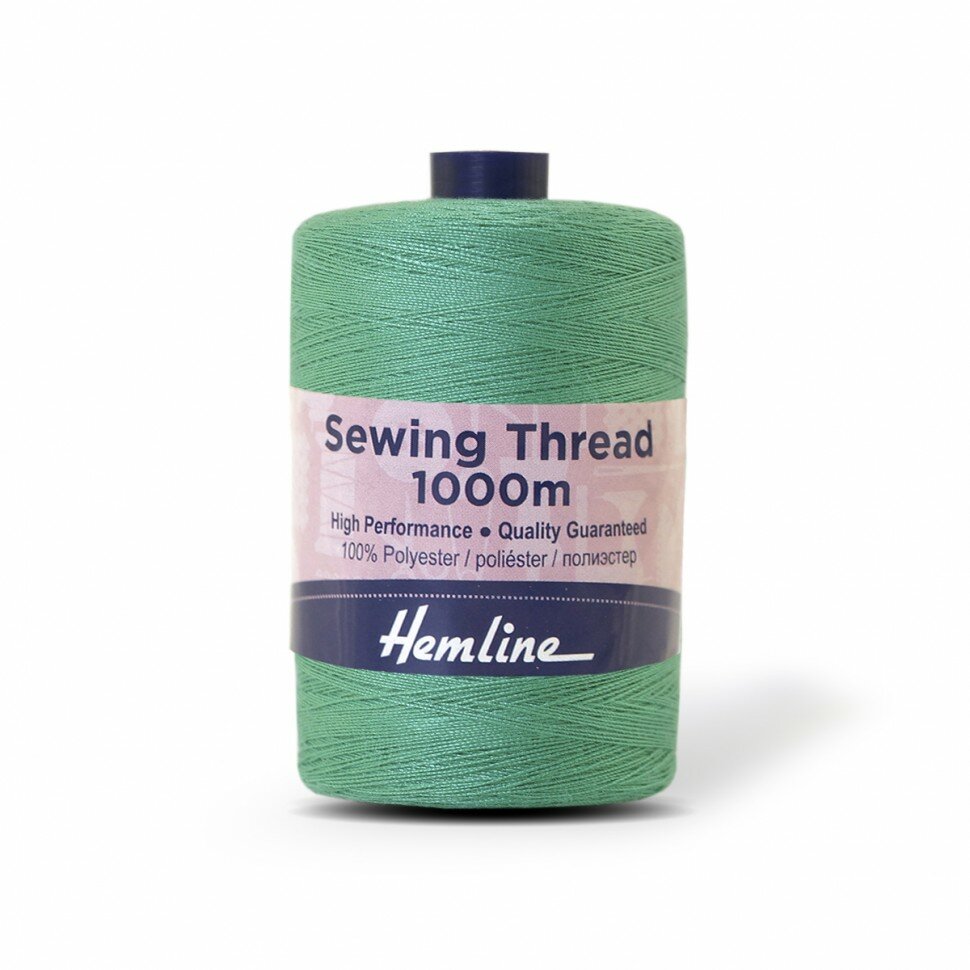 Hemline Нить универсальная для шитья #N4124.525 Желтовато-зеленый, 1000м, 40/2