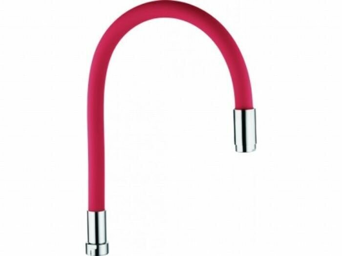 Излив для кухонного смесителя гибкий для елочки LEMEN R9 красный 48 см