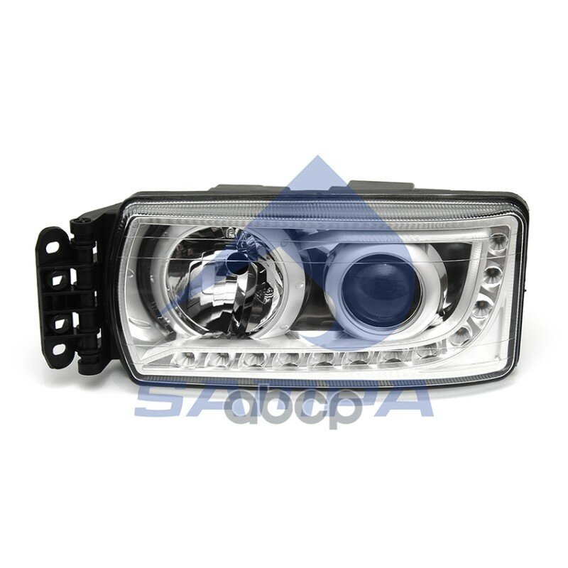 Фара в сборе ! левая H7/H7, LED ДХО, мех. корректор, без ламп Iveco Stralis SAMPA арт. 062073