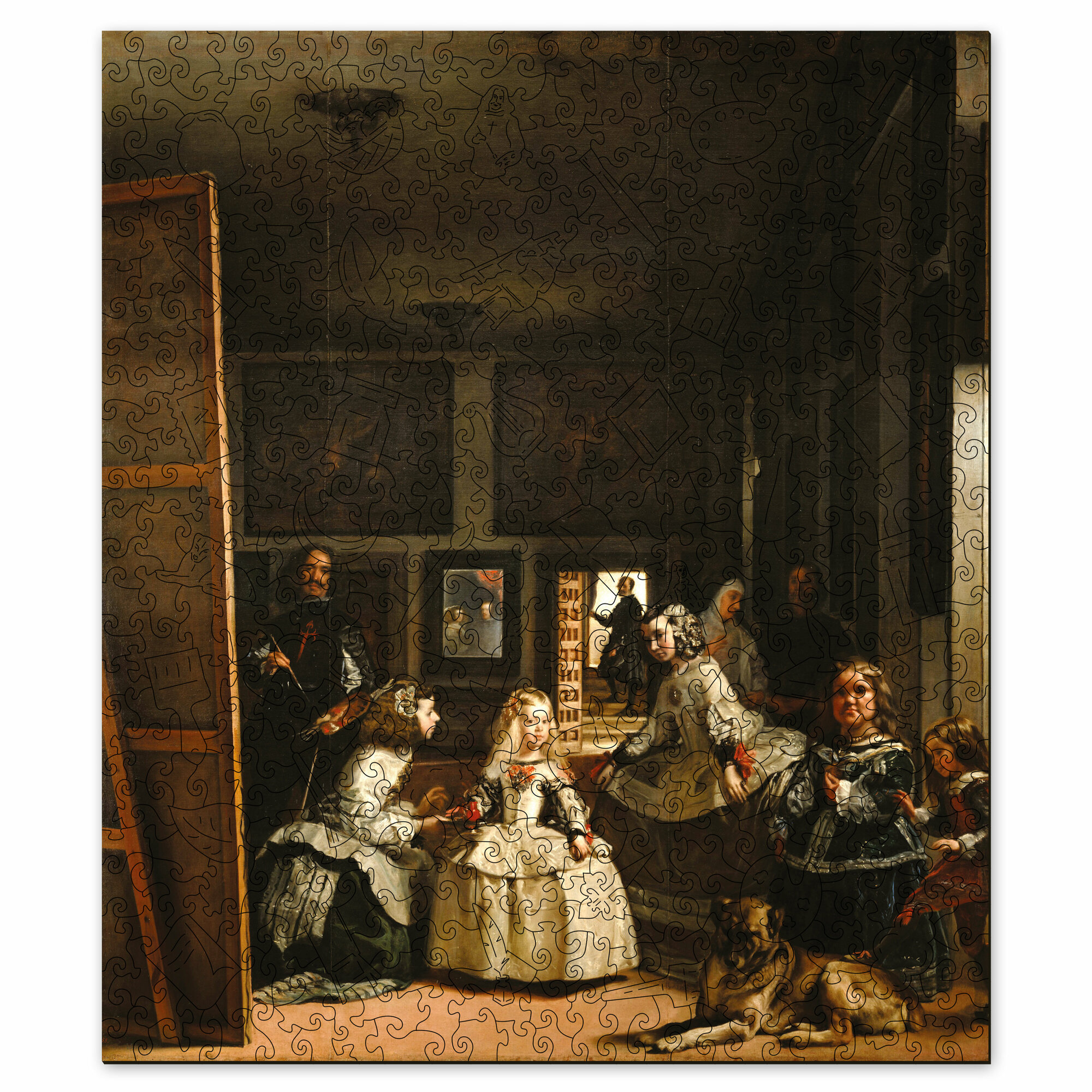 Деревянные пазлы для взрослых и детей/Менины/головоломка-игра/подарочный набор