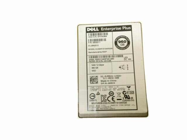 Жесткий диск Dell 0B32211 JM8V4 SSD 960 GB SAS 2.5 12Gbps