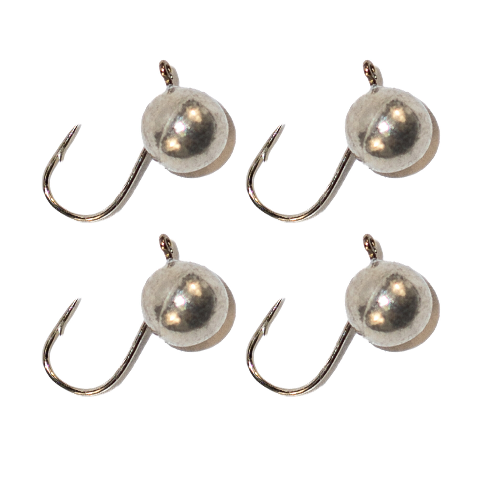 Мормышка вольфр. "Шар с ушком" d3.0, m0.3 никель 4шт