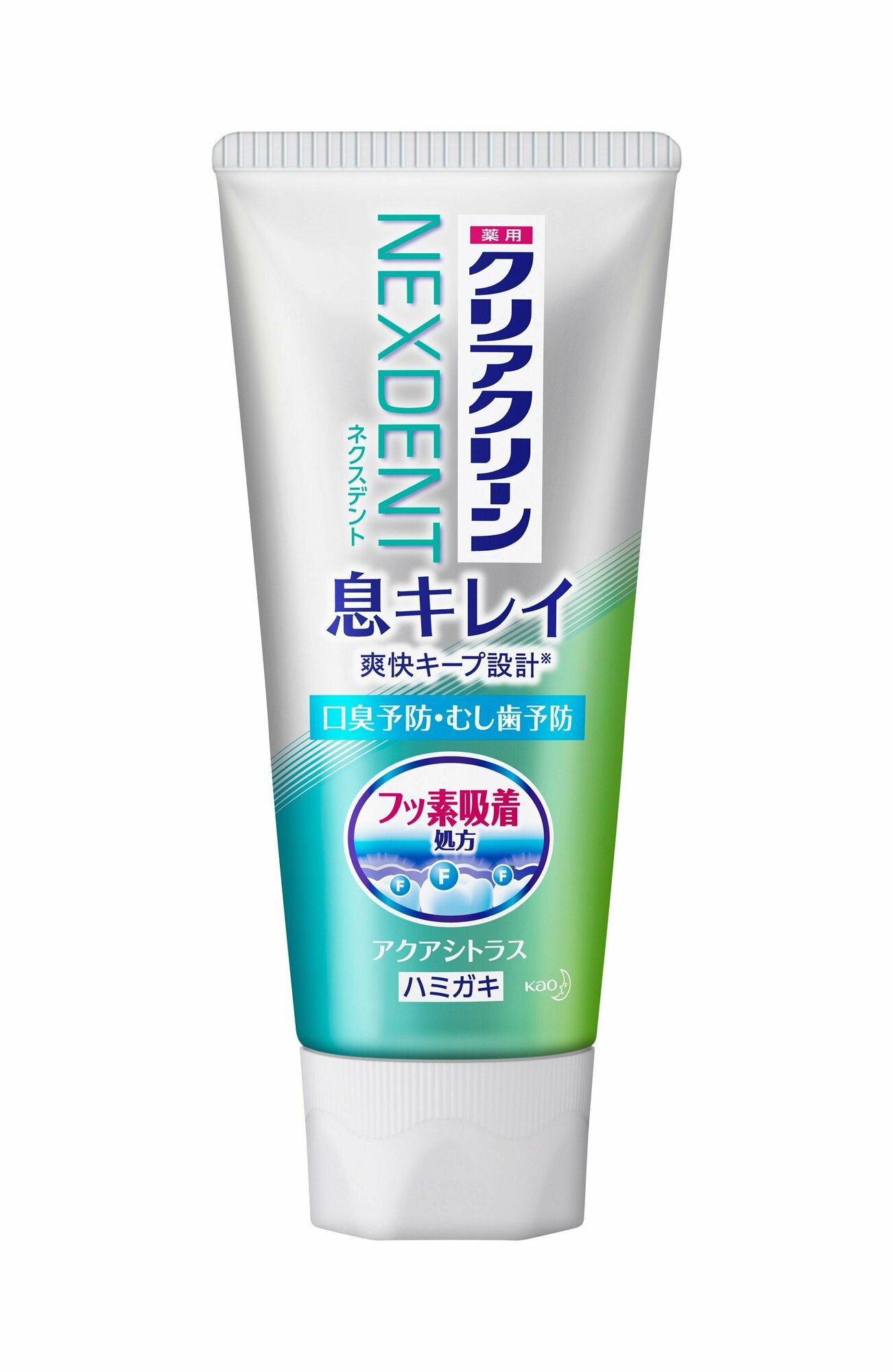 KAO Лечебно-профилактическая зубная паста со вкусом сочных цитрусов "Clear Clean NEXDENT Breath Aqua Citrus", 110 г