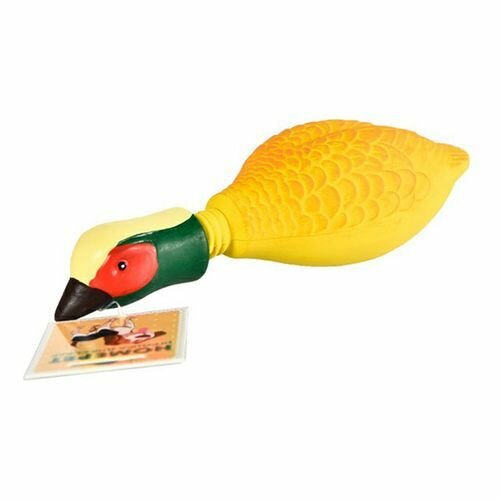 HOMEPET Игрушка для собак утка с пищалкой, латекс, размер 30 см