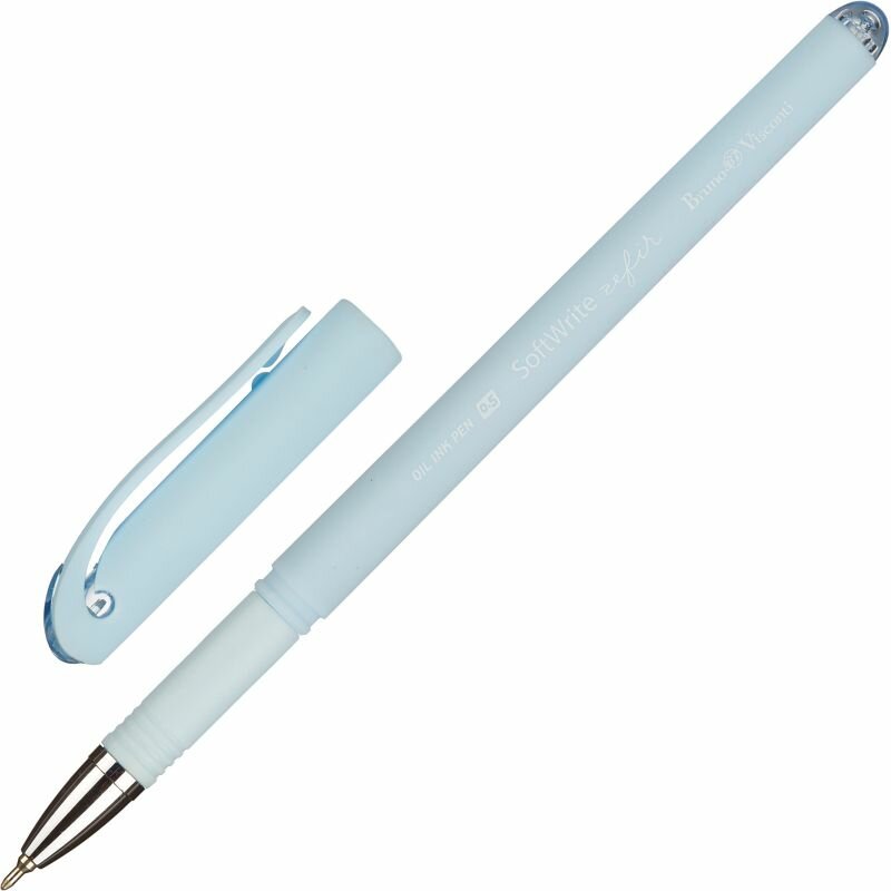 Bruno Visconti Ручка шариковая неавтоматическая Soft Write Zefir 0.5 мм, синяя