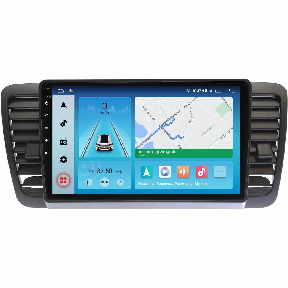 Магнитола Epic T18 Subaru Legacy 4, Outback 3 2003-2009 - Android 12 - Процессор 8 ядерный - Память 4+64Gb - Carplay - DSP - Sim