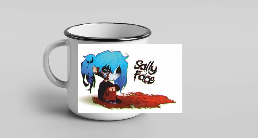 Кружка металлическая эмалированная Sally Face № 7