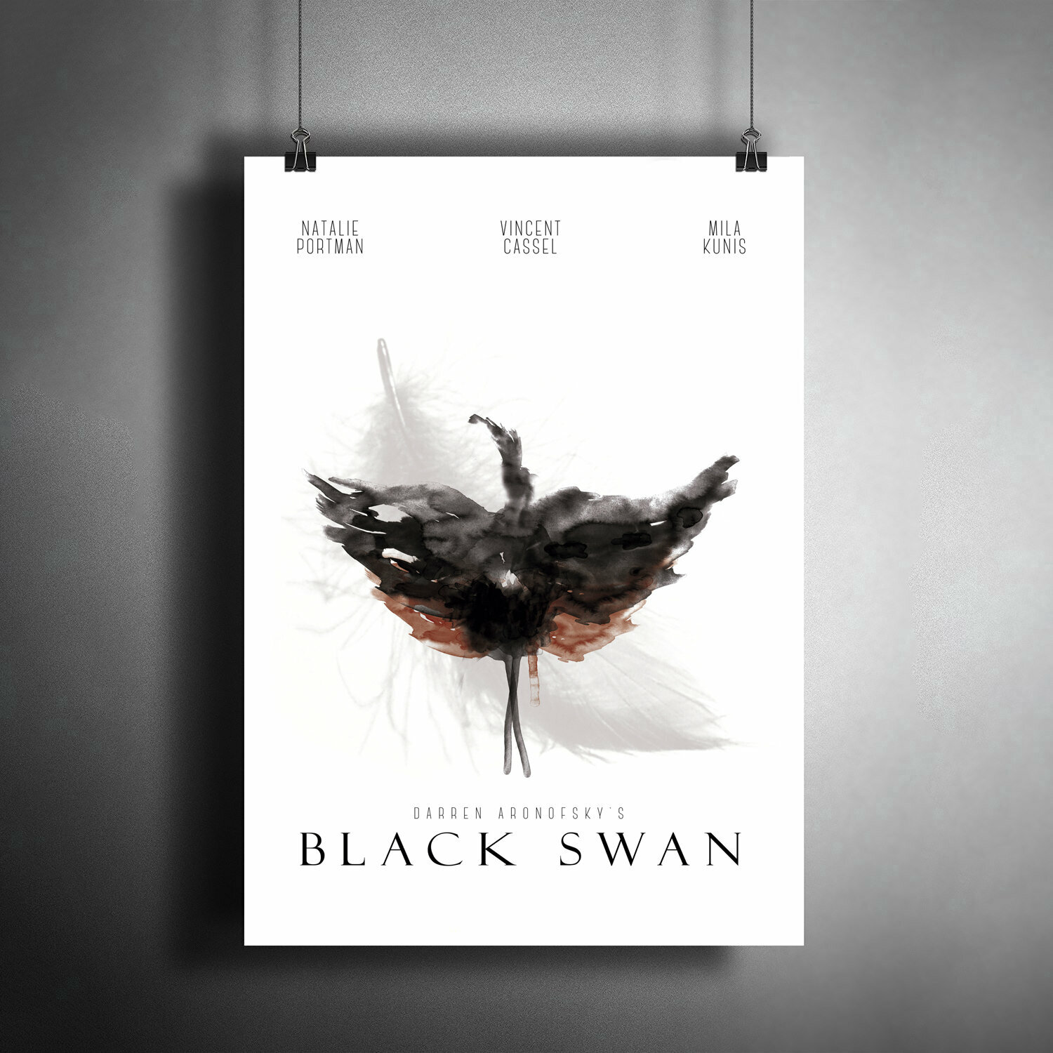 Постер для интерьера: Чёрный лебедь / A3 (297x420 мм)