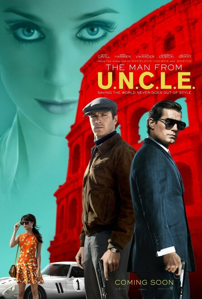 Плакат, постер Агенты анкл/The Man from uncle на бумаге, размер 21х30см