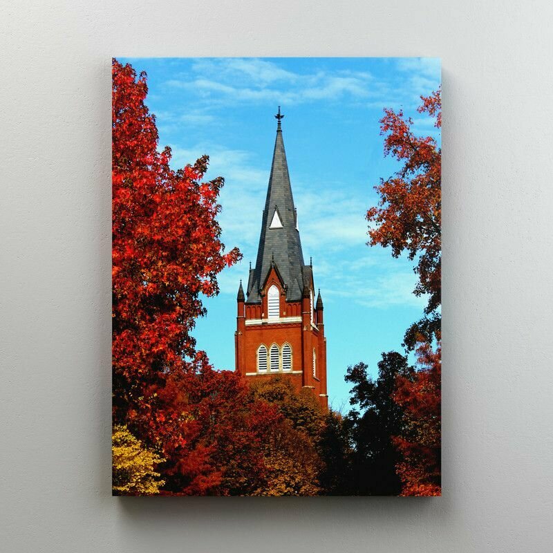 Интерьерная картина на холсте "Викторианская архитектура - Здание в Атланте, Джорджия" размер 30x40 см