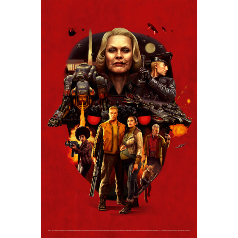 Постер Gaya Poster: Wolfenstein 2: Face of Death