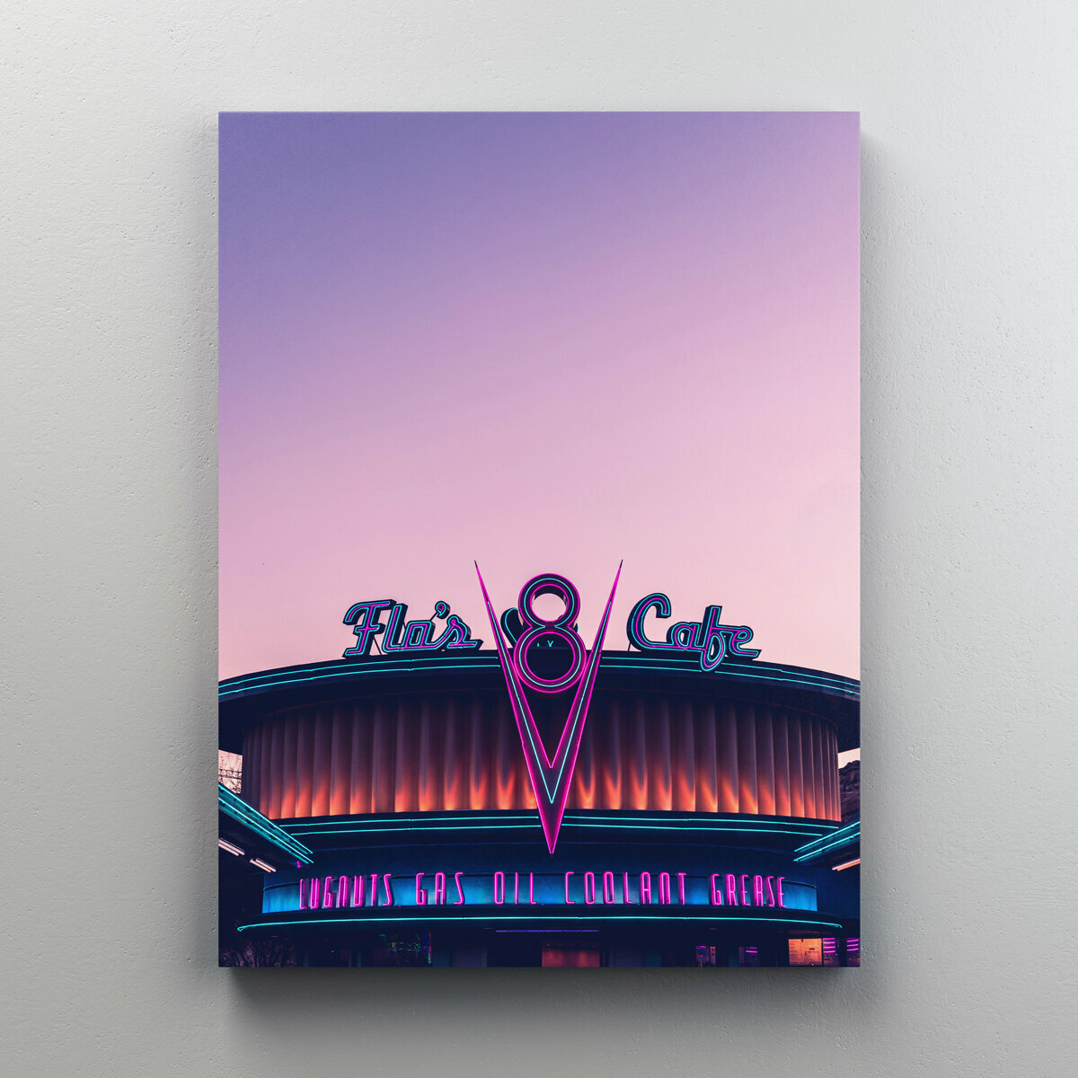 Интерьерная картина на холсте "Ретро кафе" архитектура, размер 45x60 см