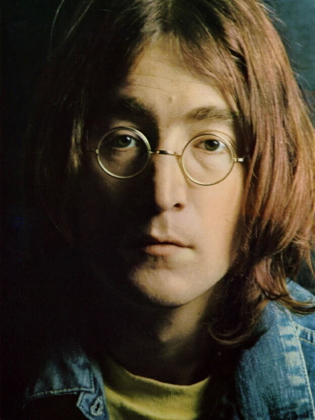 Плакат, постер The Beatles, Битлз: Джон Леннон на бумаге, размер 21х30см