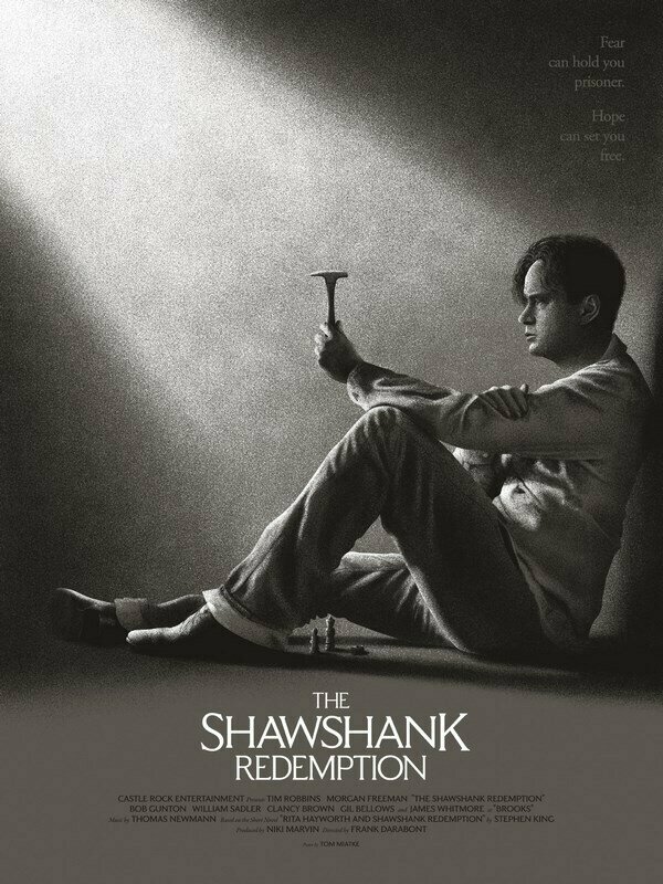 Плакат, постер Побег из Шоушенка (The Shawshank Redemption), Фрэнк Дарабонт на бумаге, размер 42х60см