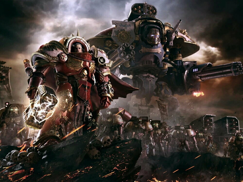 Плакат, постер Warhammer 40000, Вархаммер на холсте, размер 21х30см