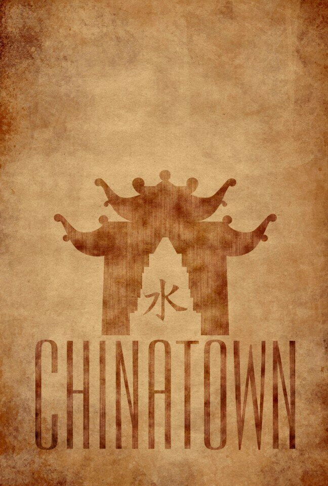 Плакат, постер Китайский квартал/Chinatown на бумаге, размер 21х30см