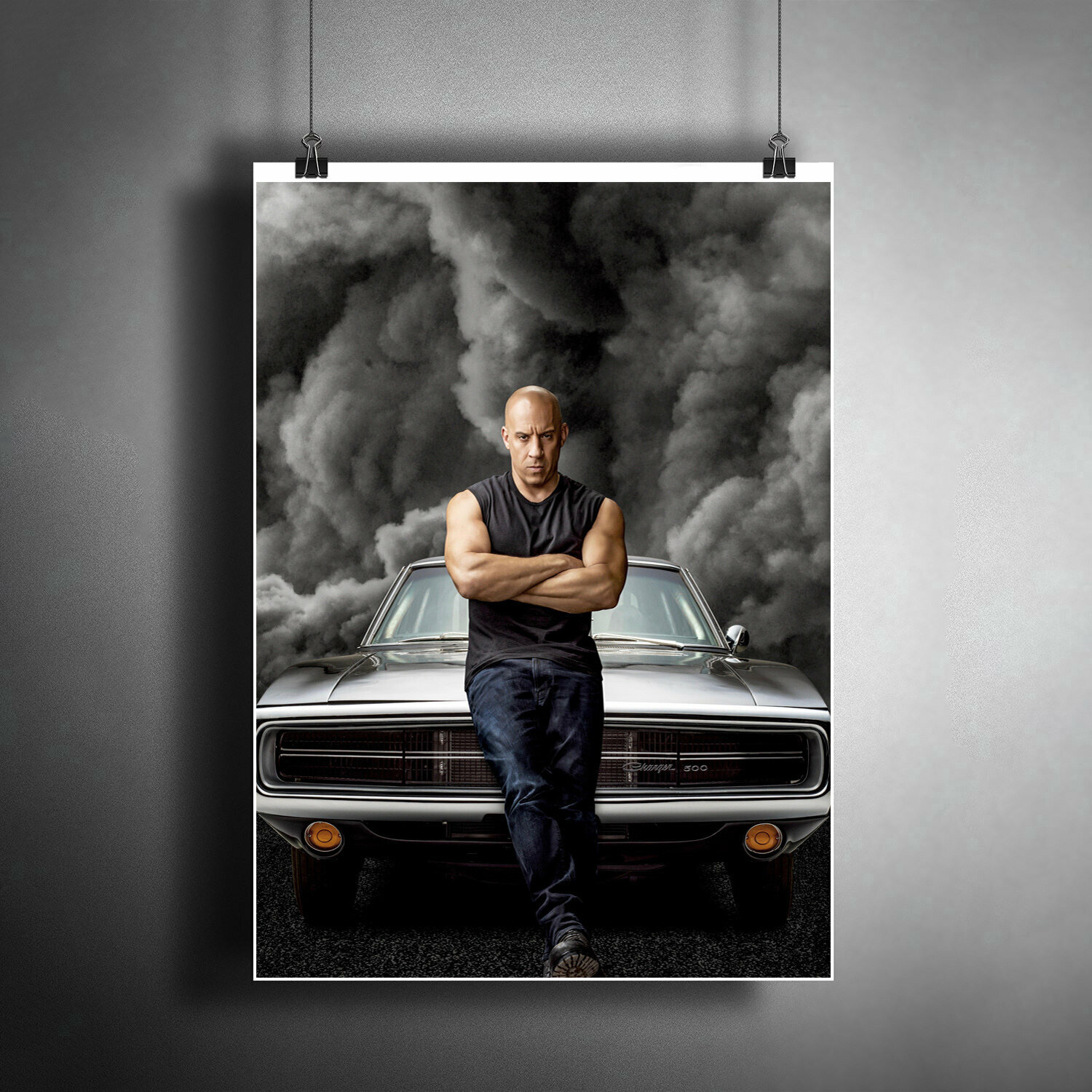 Постер для интерьера: Вин Дизель, Форсаж / A3 (297x420 мм)